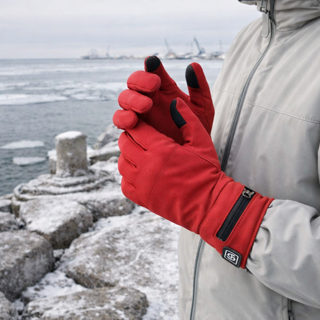 HeatGuard Ultra-Thin Heated Winter Gloves – Vivano-London