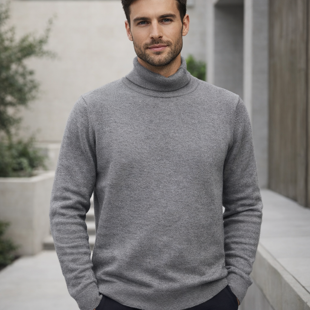 Men's Cashmere Turtleneck - High-Quality - Soft Warm Sweater – Vivano ...
